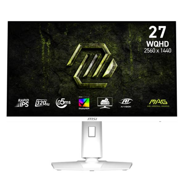 MONITOR GAMING MSI MAG 274QRFW X32 27? PLANA WQHD 2560X1440 320HZ RAPID ...